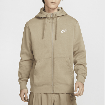 耐克男士拉链开襟连帽衫