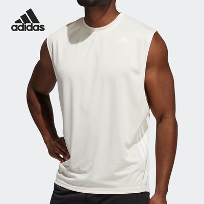 Adidas夏季男子透气休闲无袖背心