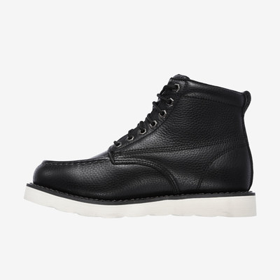 Skechers斯凯奇正品Relaxed Fit男中帮轻松舒适休闲鞋77092-BLK