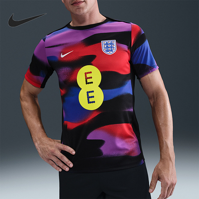 Nike/耐克正品Dri-FIT男士修身训练运动经典足球短袖FZ9709-405