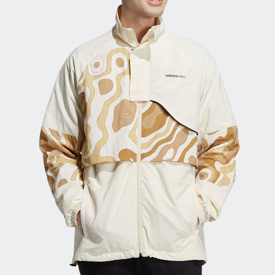 Adidas/阿迪达斯正品Neo 新款男子运动立领夹克外套HE7945
