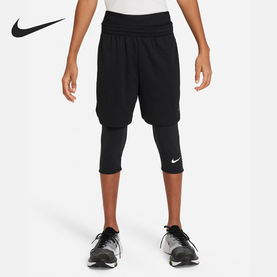 Nike/耐克正品新款儿童简约训练透气休闲运动裤FJ6819-010