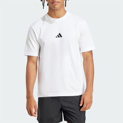 Adidas/阿迪达斯正品夏季男士经典日常轻质透气针织短袖T恤JF1092