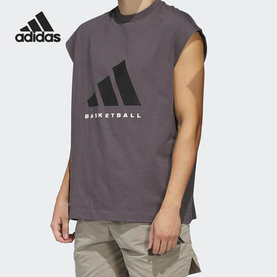 Adidas/阿迪达斯正品2025春季新款男女跑步透气无袖T恤JC7836