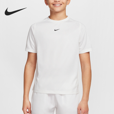 Nike/耐克正品Multi Dri-FIT大童简约针织透气短袖HJ3771-100