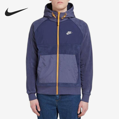 Nike/耐克正品男士休闲Logo印花连帽运动夹克外套BV3592-410