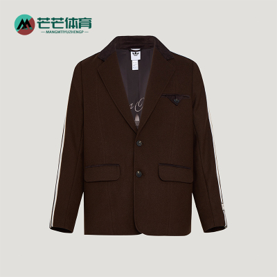 Adidas/阿迪达斯正品三叶草男士潮流休闲梭织宽松西装外套KU5616