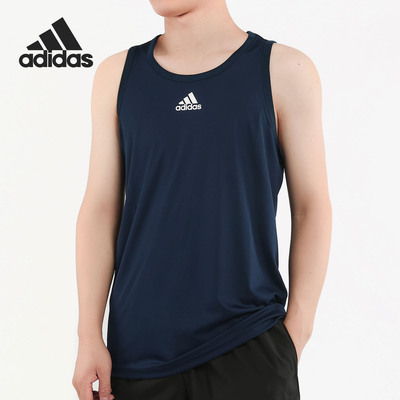 阿迪达斯正品新款透气无袖t恤