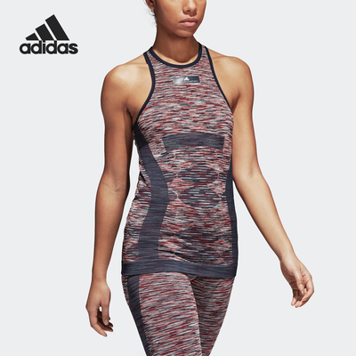 阿迪达斯女士透气运动无袖背心