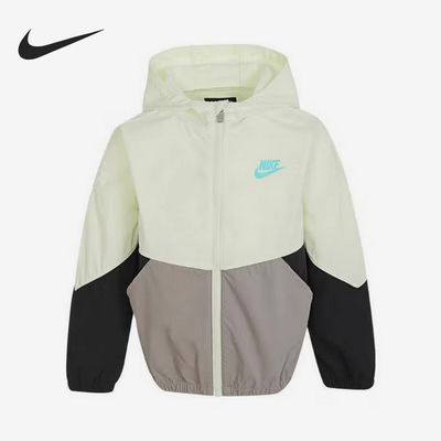 Nike/耐克正品2024新款小童运动休闲拼接梭织外套HQ7952-303