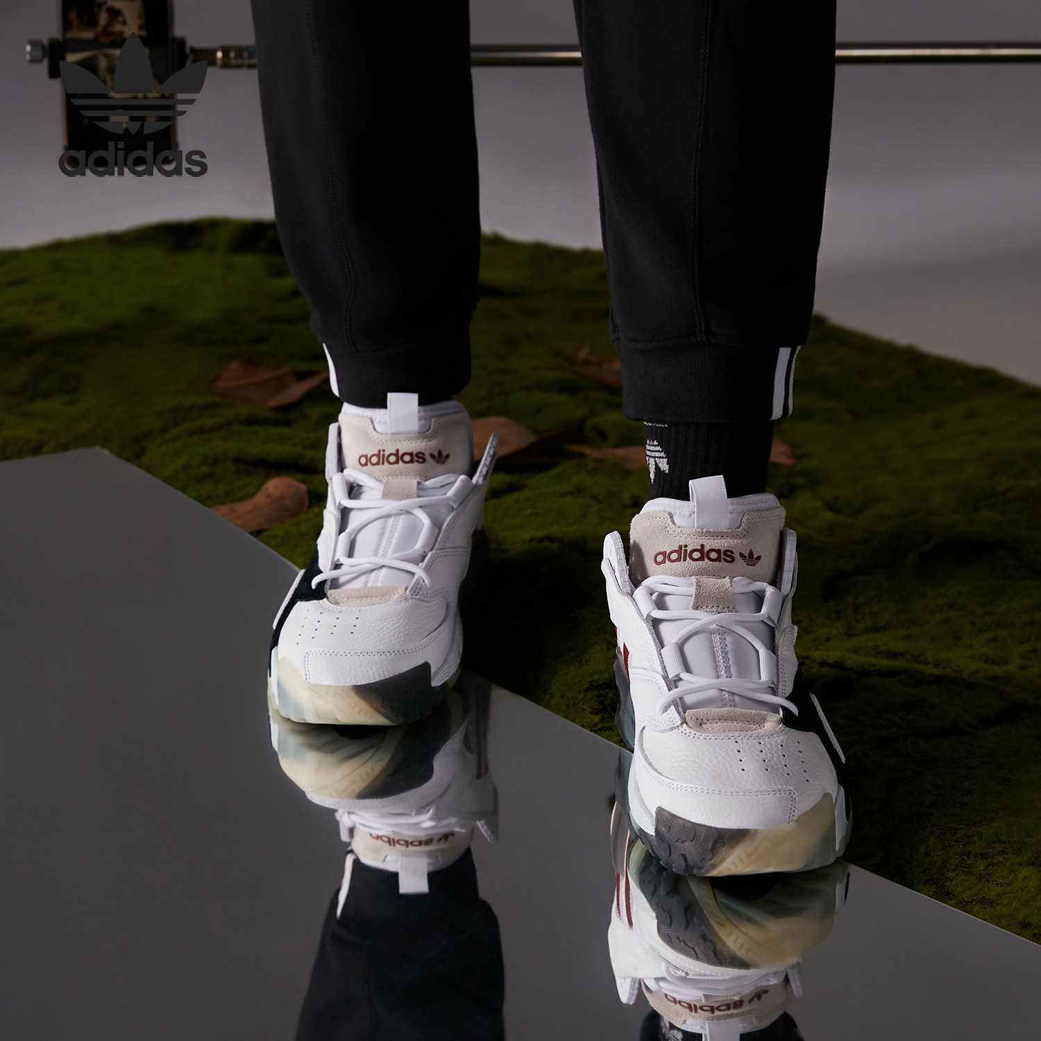 Adidas/阿迪达斯正品三叶草 STREETBALL男女经典运动休闲鞋EF6990