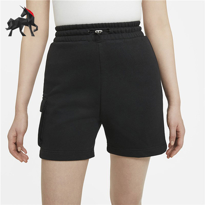 Nike/耐克正品SwshShort新款女黑色抽绳纯色棉短裤DA3488-010