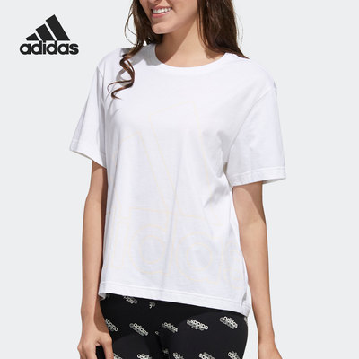 Adidas/阿迪达斯正品休闲女子运动时尚运动潮流短袖 GK3331