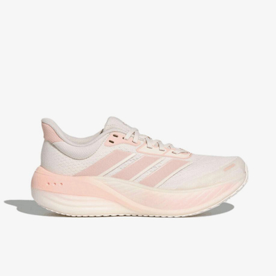 Adidas/阿迪达斯正品SUPERBOUNCE新款女经典粉米白色跑步鞋KK2374