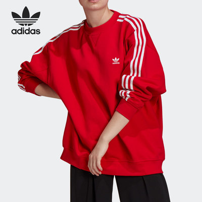 阿迪达斯女子宽松运动卫衣