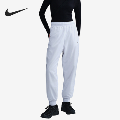 Nike/耐克官方正品2025女士梭织健身束脚休闲宽松长裤FV7661-100