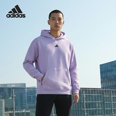 Adidas/阿迪达斯正品OVERSIZE HOODIE男士宽松针织卫衣JZ6252