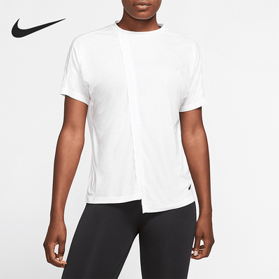 Nike/耐克正品休闲女士运动套头圆领简约短袖T恤BV3168-100