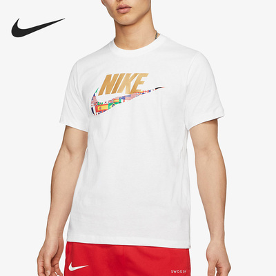 耐克男子运动时尚印花休闲短袖