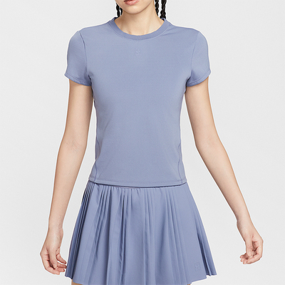Nike/耐克正品Dri-FIT女运动网球透气针织休闲短袖T恤HQ2995-499