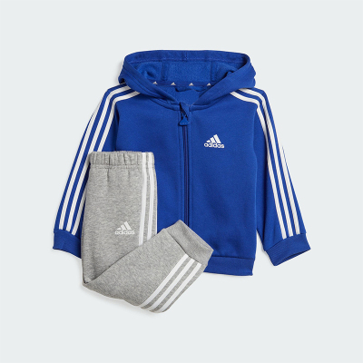 Adidas/阿迪达斯正品2025秋季款婴童针织运动日常慢跑套装IB4763