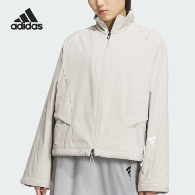 Adidas/阿迪达斯正品FUSTL WV JKT女士立领宽松外套JY8061