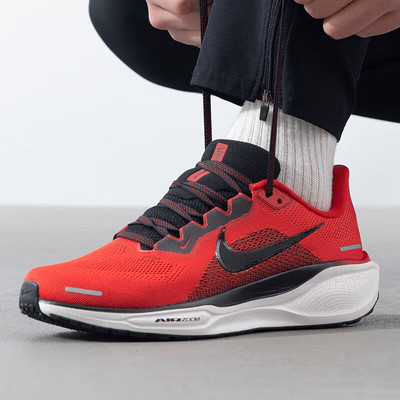 耐克鞋子NIKE AIR ZOOM PEGASUS 41红色跑步鞋25年新款男鞋运动鞋
