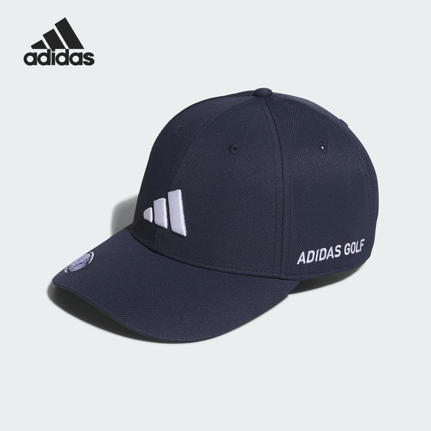 Adidas/阿迪达斯正品2025新款男士户外防晒硬顶棒球帽JH3640