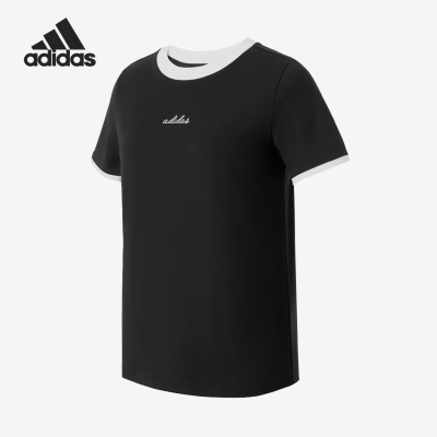 Adidas/阿迪达斯正品夏季女士圆领套头运动经典休闲短袖T恤KU5389