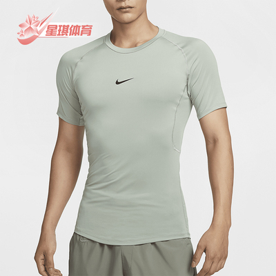 耐克男士透气运动训练健身短袖