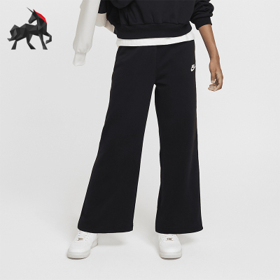 Nike/耐克正品2025冬季款大童耐穿运动阔腿休闲长裤FZ6774-010
