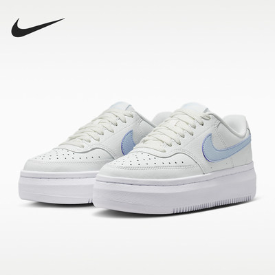 Nike耐克正品CourtVisionAlta女款低帮厚底增高板鞋DM0113-106