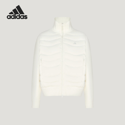 Adidas/阿迪达斯正品新款女士高领简约拼接保暖羽绒服LG5522