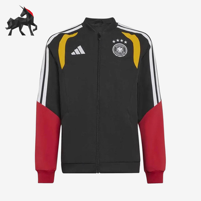 Adidas/阿迪达斯正品全拉链长袖徽标儿童条纹经典夹克外套KB4478
