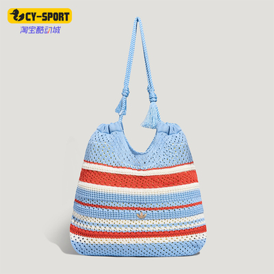 Adidas/阿迪达斯正品三叶草女士休闲绳编肩带单肩包KX9590