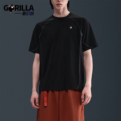 Nike/耐克正品Dri-FIT男士套头针织休闲运动透气短袖HJ2882-010