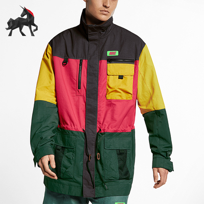 Nike/耐克正品SPORTSWEAR男女拼接立领宽松外套CJ1459-082