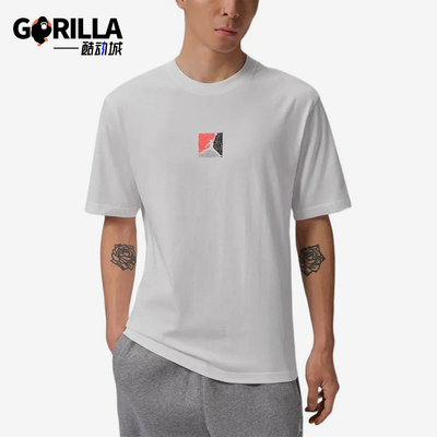 Nike/耐克正品JORDAN新款男白色印花圆领经典短袖T恤IF3065-100