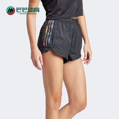 Adidas/阿迪达斯正品女士松紧舒适运动三分休闲短裤IQ4814