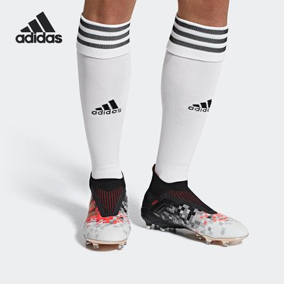 Adidas阿迪达斯正品Predator 18男款圆头徽标长钉足球鞋BB7414