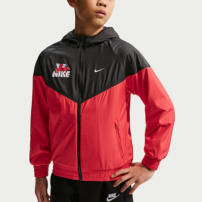 Nike/耐克正品2026春季款大童日常连帽耐穿拼接外套IR0098-657