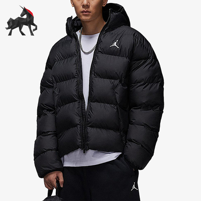 Nike/耐克正品JORDAN男士休闲保暖连帽宽松运动棉服HV0533-010