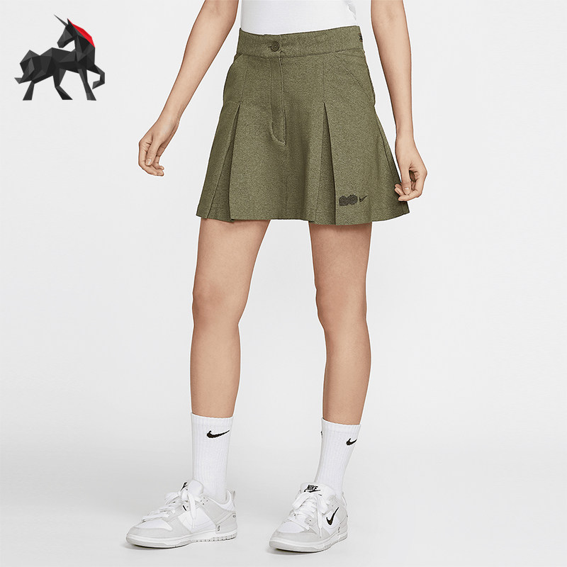 Nike/耐克正品Naomi Osaka女士半身时尚经典休闲百褶裙HQ6070-222
