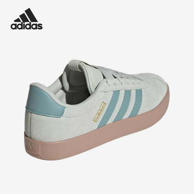 Adidas/阿迪达斯官方正品VLCOURT3.0女绿色复古低帮板鞋KI2077