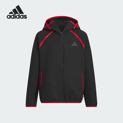 Adidas/阿迪达斯正品秋冬新款大童拼接户外耐穿外套JN4375
