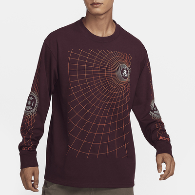 耐克男士宽松印花运动长袖