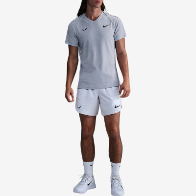 Nike耐克正品RAFA男士网球吸湿排汗透气弹力V领短袖T恤FD5409-058