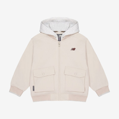 New Balance新百伦正品儿童连帽大口袋长袖棉衣7QF41013-LBG