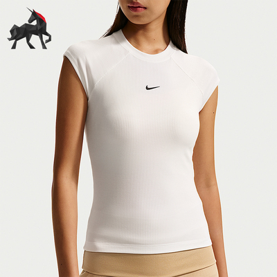 Nike/耐克正品Sportswear女士针织透气印花经典短袖T恤IF0243-133