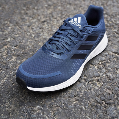 adidas阿迪达斯男鞋夏季新款蓝色跑步鞋缓震网面透气运动鞋FY6681